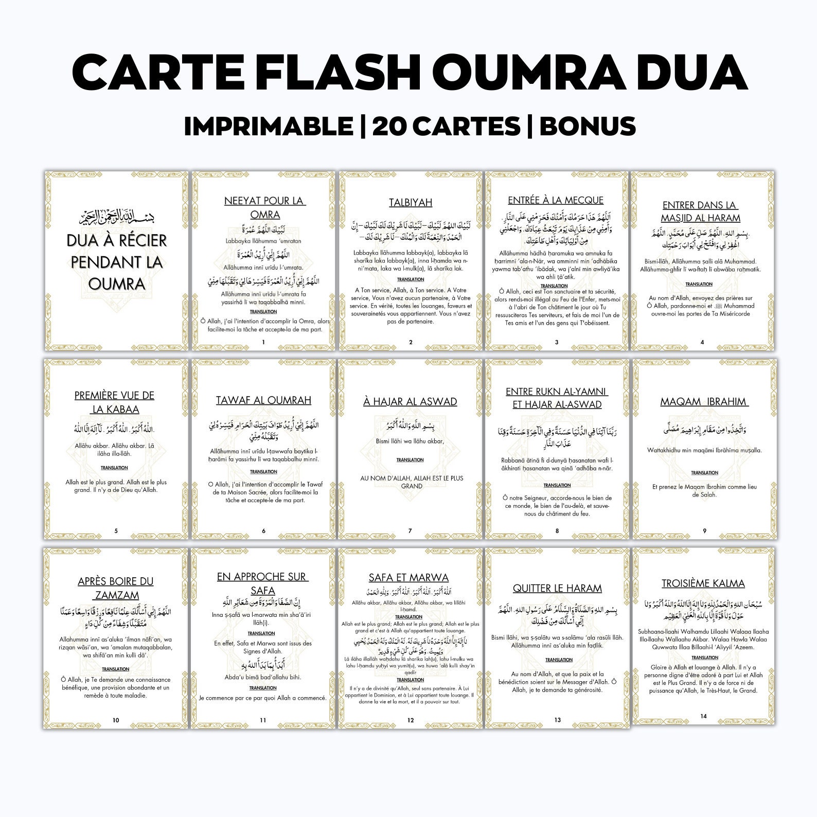 Guide De La OMRA En Français + Texte Phonétique , Invocations OMRA ...