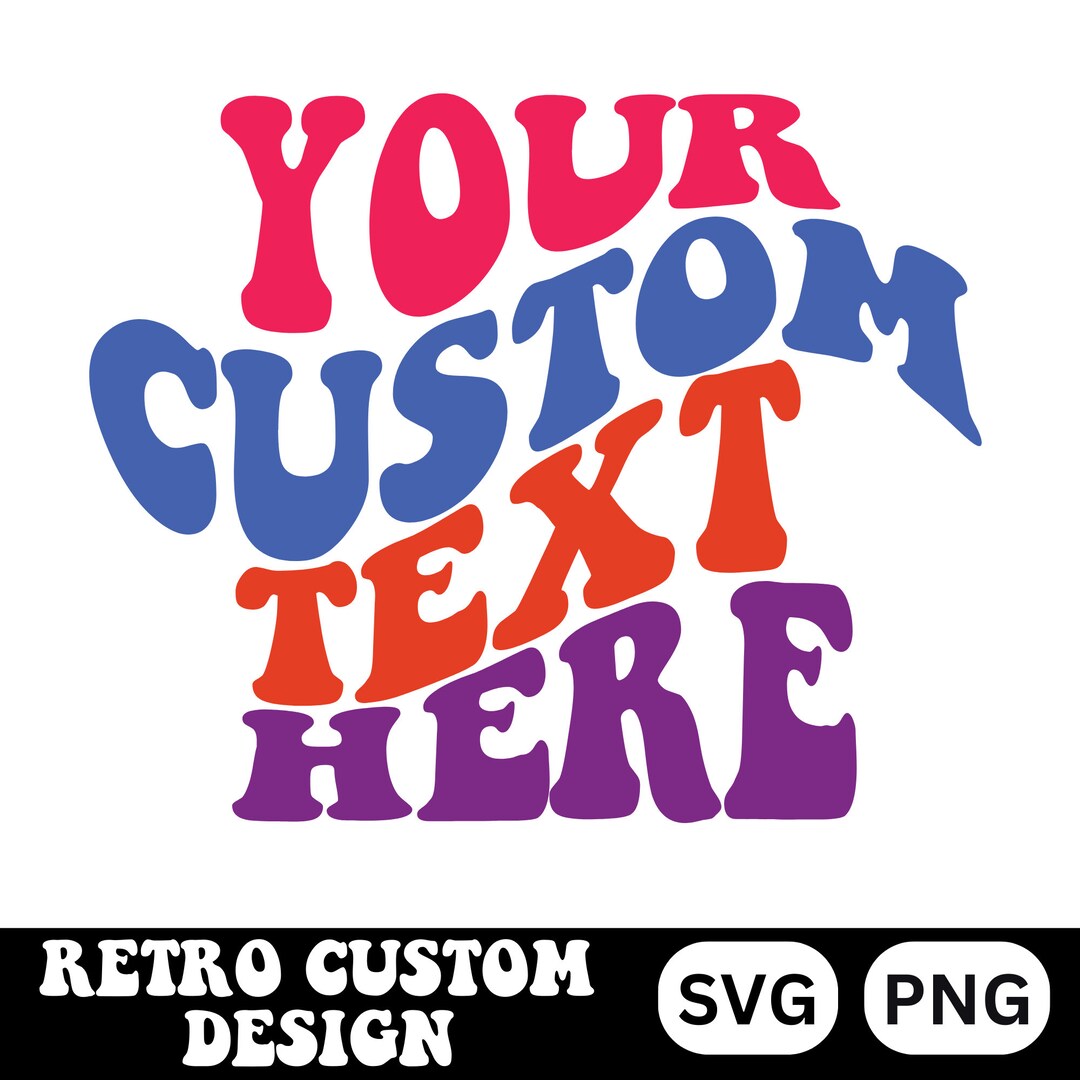 Custom Wavy Letters Svg, Wave Font Quote, Custom Wavy Stacked SVG, Wavy ...