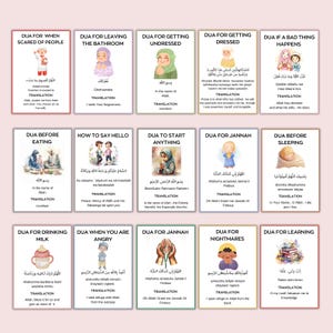 Kids Dua Cards, Islamic Kids Printables, Duas for Kids, Children Dua ...