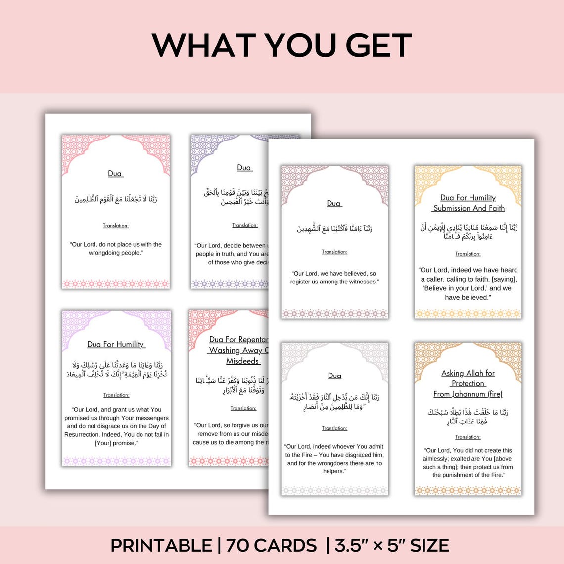 Islamic Dua Flash Cards, Dua Cards for Muslims, Digital Prayer Cards ...