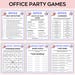 Office Party Game BUNDLE, Work Party Games for Team Building, Staff ...