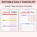 Printable Editable SUMMER Daily Checklist for Kids, Daily Checklist for ...