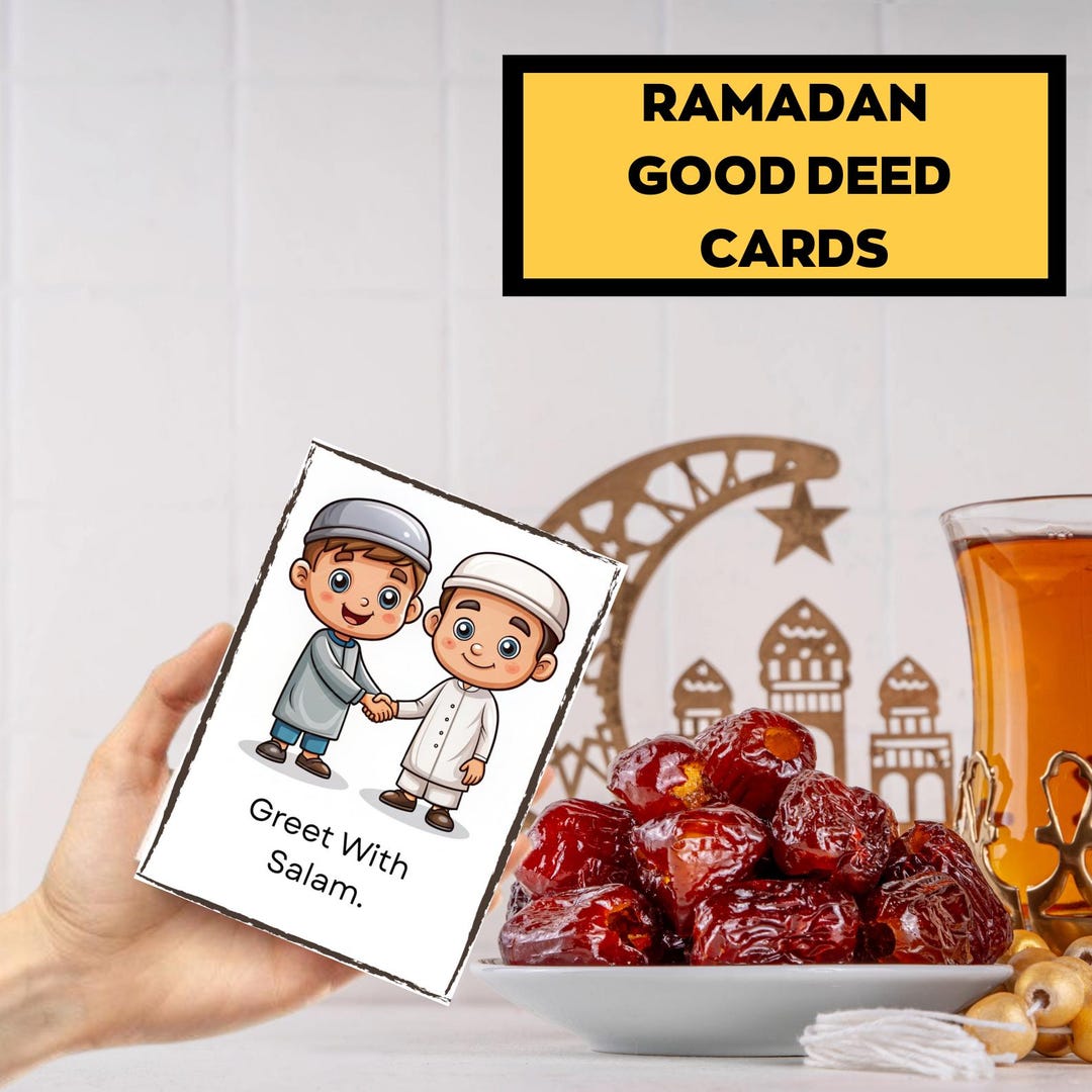 Good Deeds Cards Printable, Ramadan Cards, Ramadan Advent Cards, Kids ...