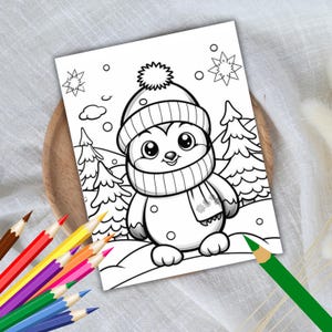 Printable Christmas Coloring Page, Holiday Coloring Pages, Countdown ...