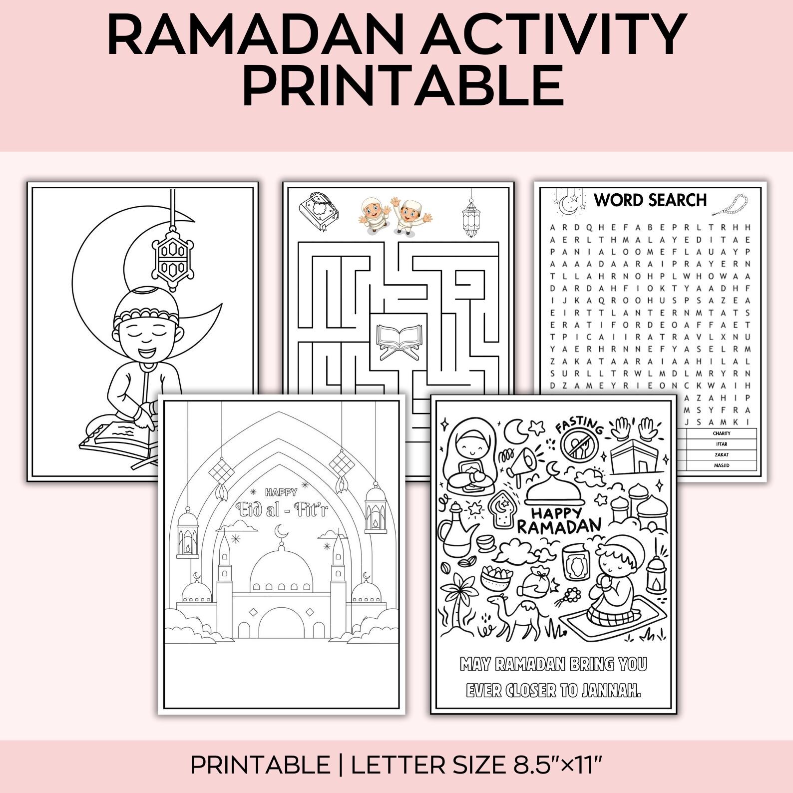 Ramadan Activity Printable, Eid Activities, Ramadan Activity Book ...