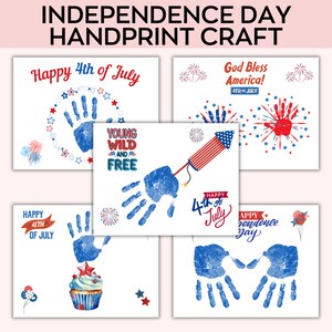 4th of July Handprint Art, Fourth of July Craft, Classroom Activity ...