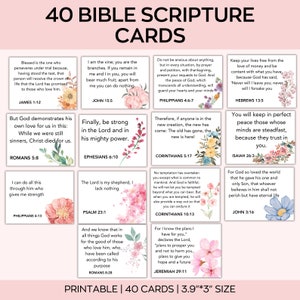 40 Bible Scripture Cards ,encouragement Bible Verse, Bible Verse Cards ...