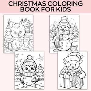Printable Christmas Coloring Page, Holiday Coloring Pages, Countdown ...