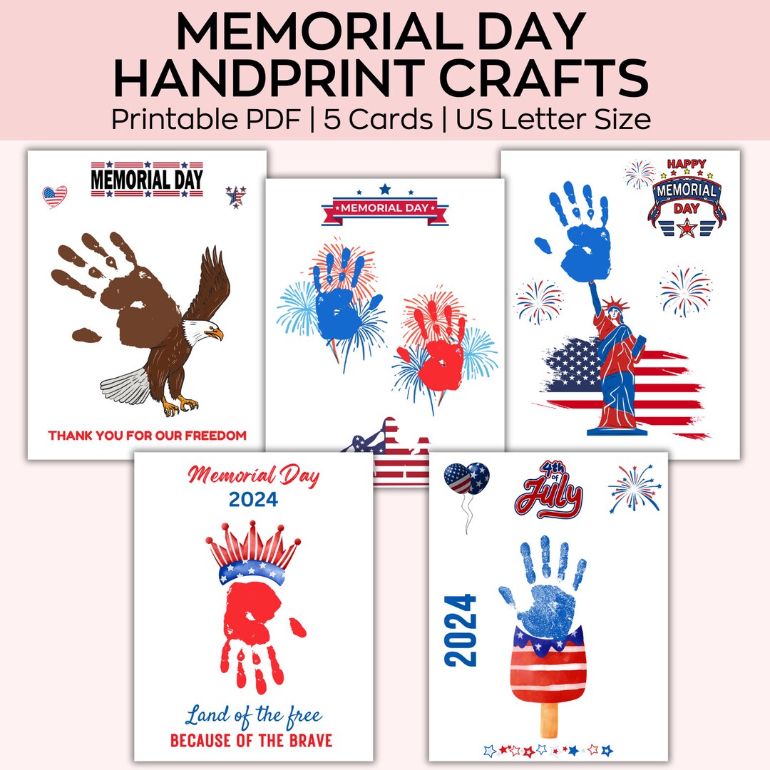 4th of July Handprint Art Craft, Firework Handprint Art for Toddler ...