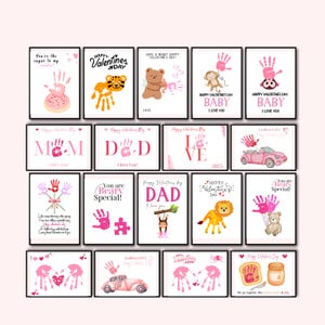 Valentine Handprint Craft Printable Bundle,valentines Day Handprint ...
