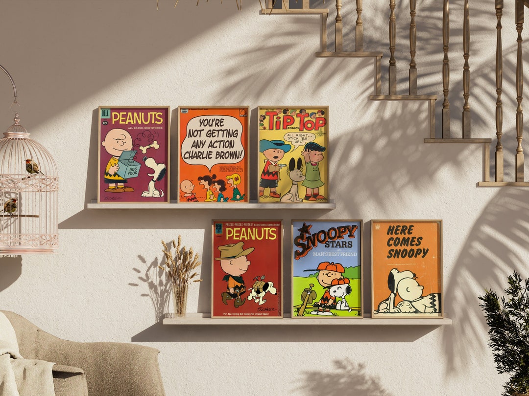 Peanuts Poster Set of 6 Peanuts Poster Vintage Poster - Etsy
