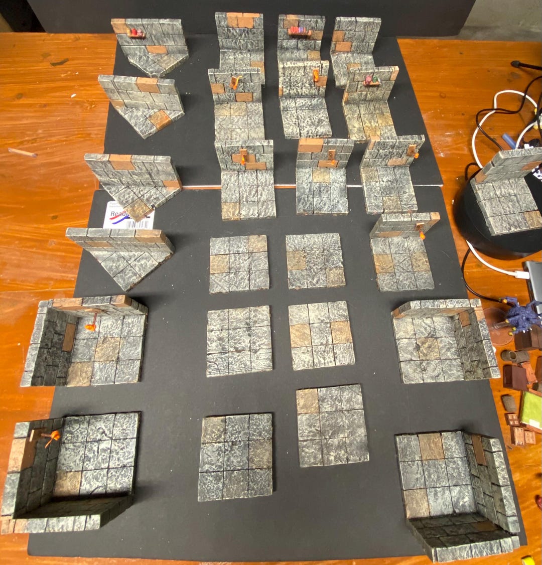Modular Dungeon Tiles - Etsy