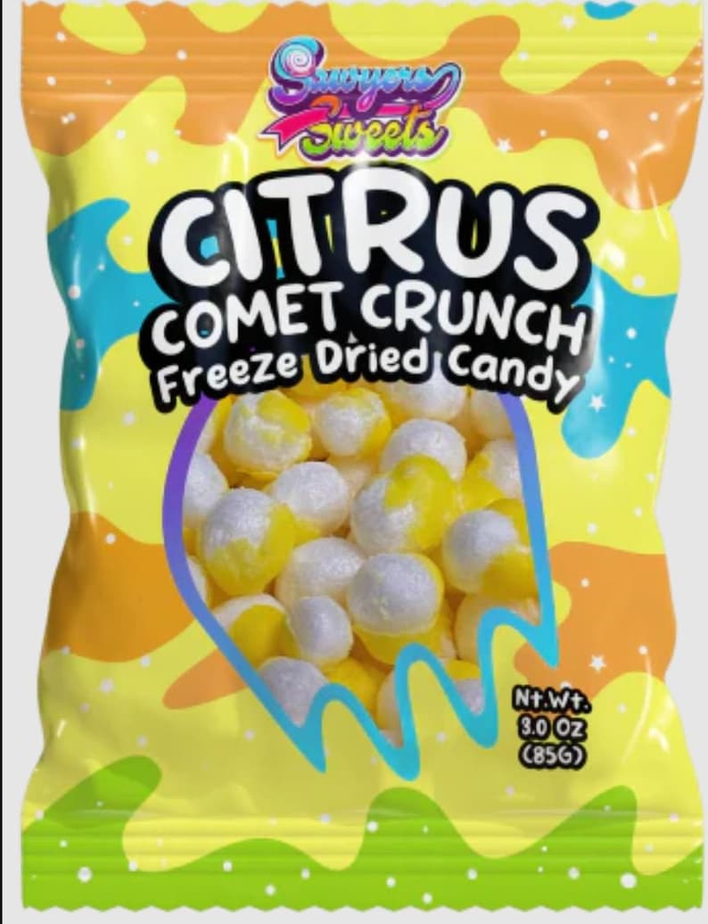 Freeze Dried Lemonheadz - Citrus Comet Crunch - Etsy