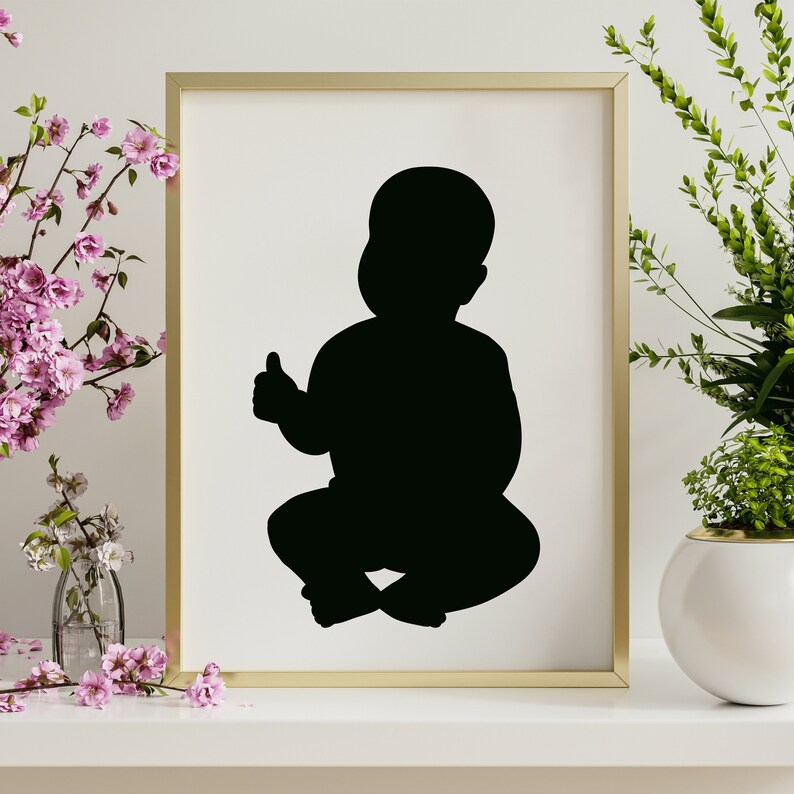 Baby Svg, Baby Svg Bundle, Baby Silhouette, Newborn Baby, Baby Crawling ...