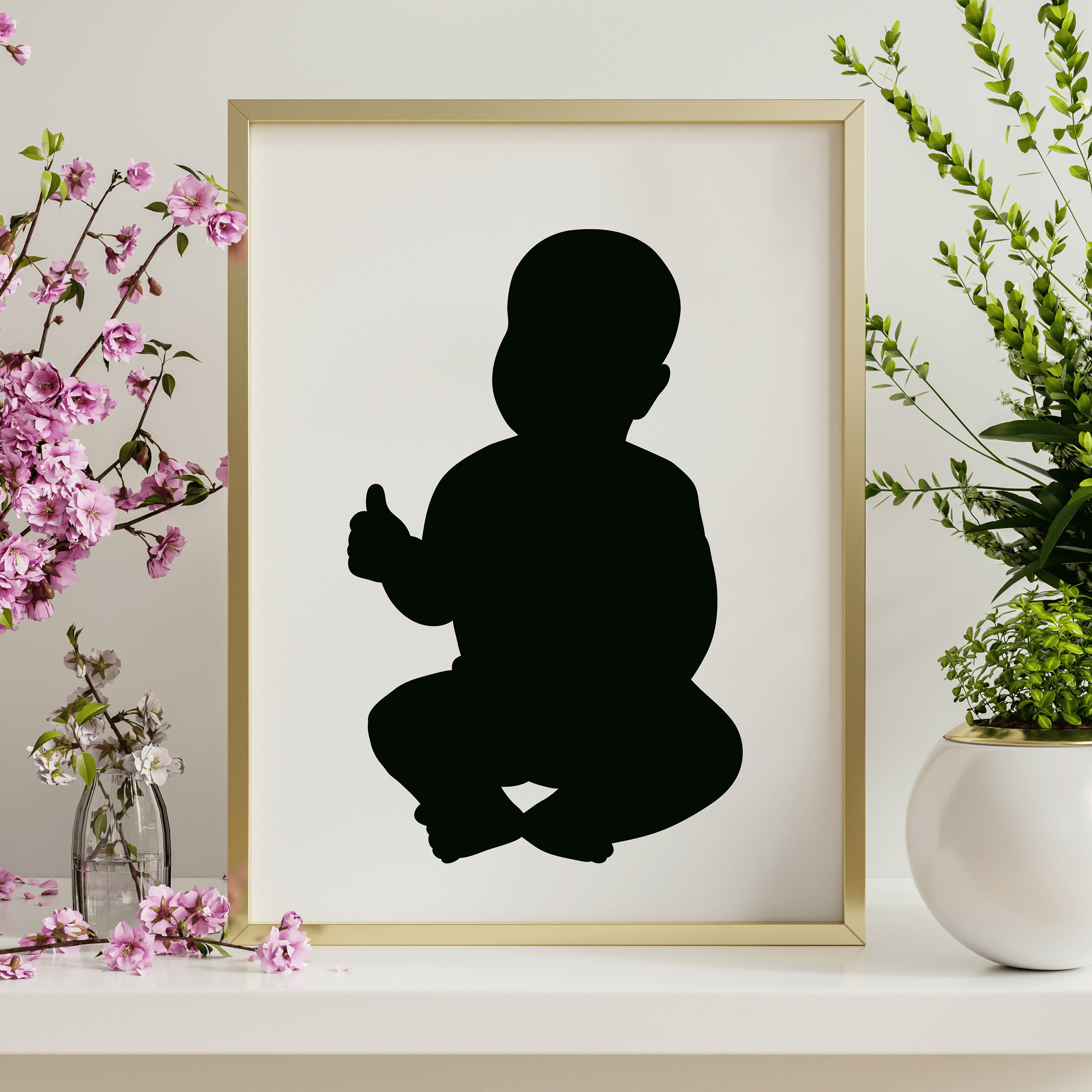 Baby Svg, Baby Svg Bundle, Baby Silhouette, Newborn Baby, Baby Crawling ...