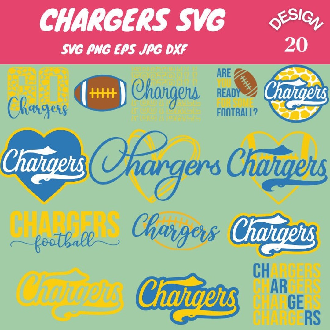 Chargers Football Svg,chargers Svg,chargers Shirt Svg,chargers Mascot ...