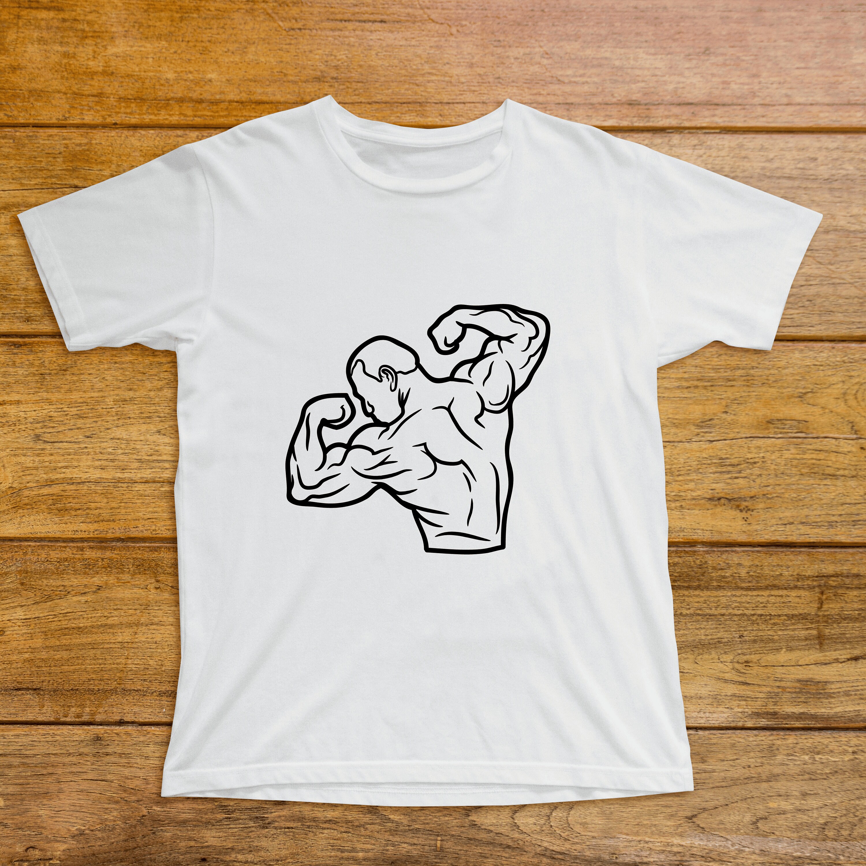 Bodybuilder Svg Bodybuilder Clipart Fitness Svg Muscle Man - Etsy