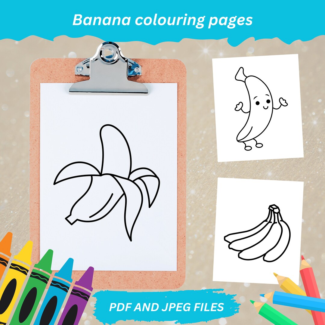 Fruit Coloring Pages, Fruit Coloring Book for Kids, Cute Fruits, Great ...