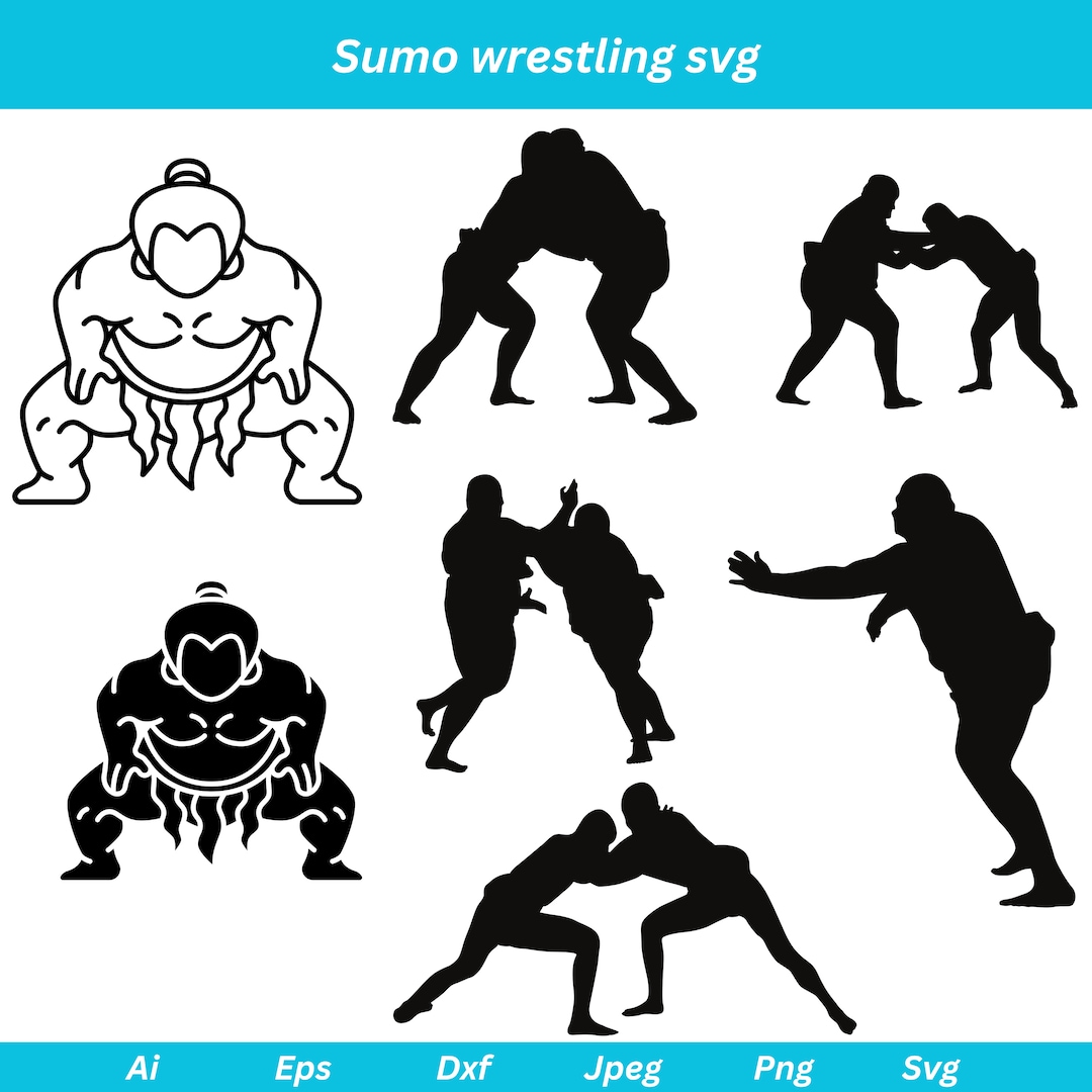 Sumo Wrestling Svg, Wrestling Svg, Kungfu Svg, Karate Svg, Wrestling ...