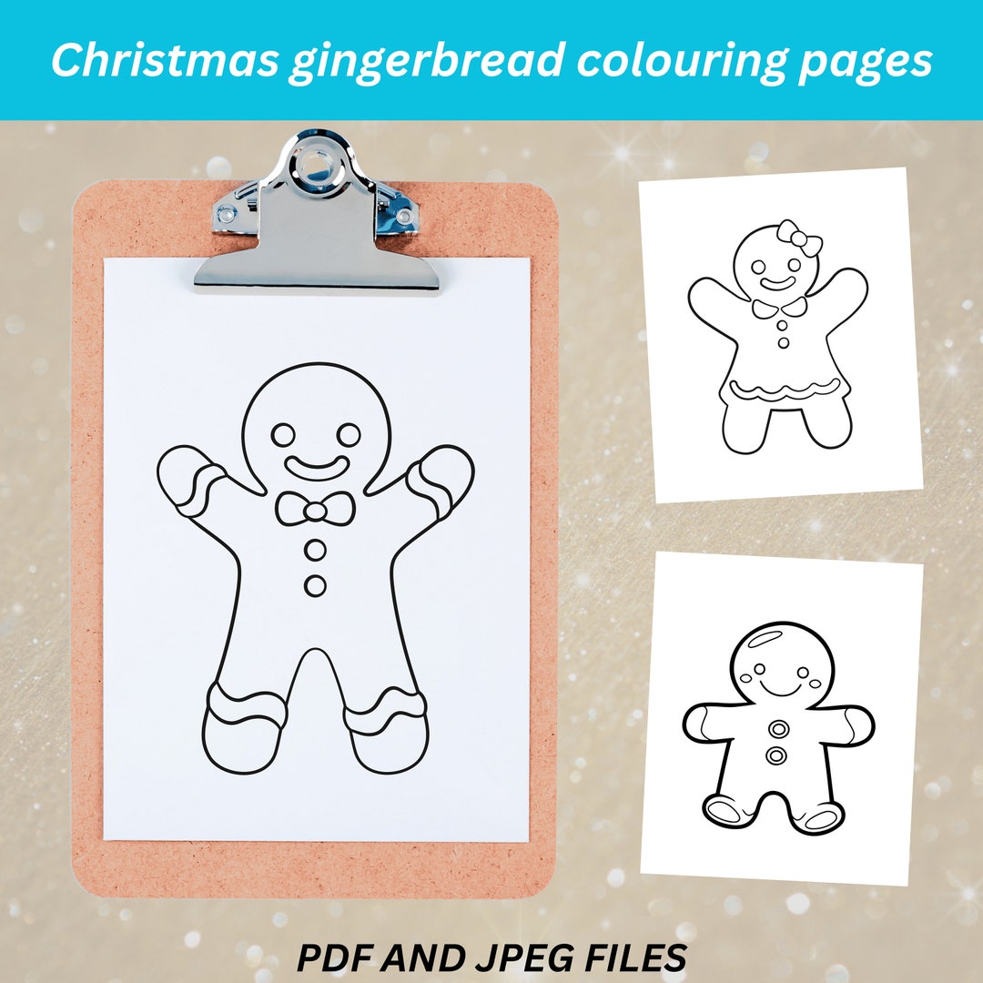 Christmas Gingerbread Colouring Pages, Colouring Pages, Coloring Pages ...