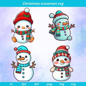 Snowman Svg, Winter Svg, Christmas Snowman Svg, Snowman Silhouette ...