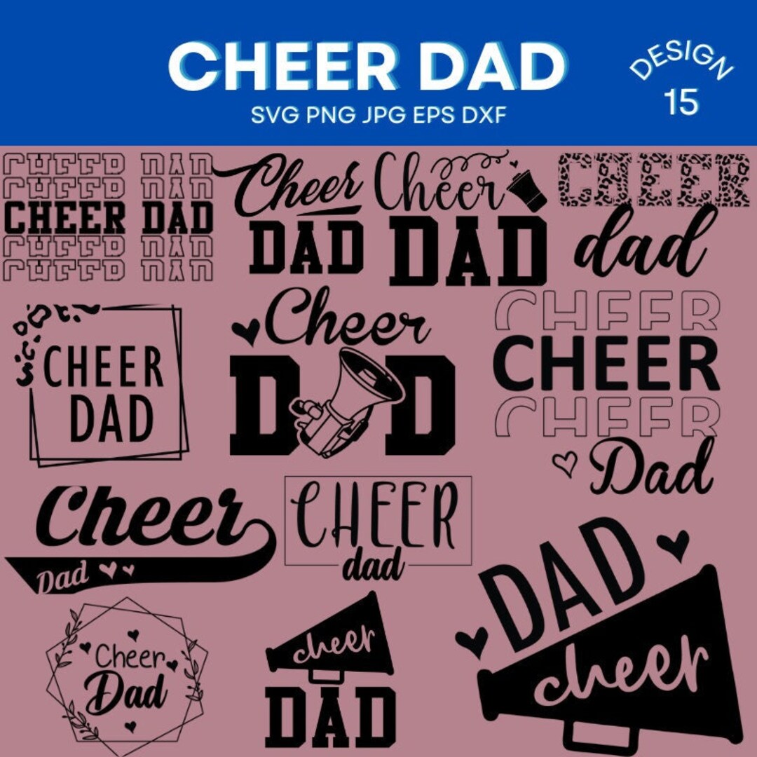 Cheer Dad Svg, Cheer Coach Svg Bundle, Cheer Coach Svg, Cheer Coach ...