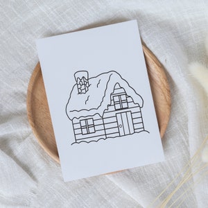 Christmas House Colouring Pages, Colouring Pages, Coloring Pages for ...