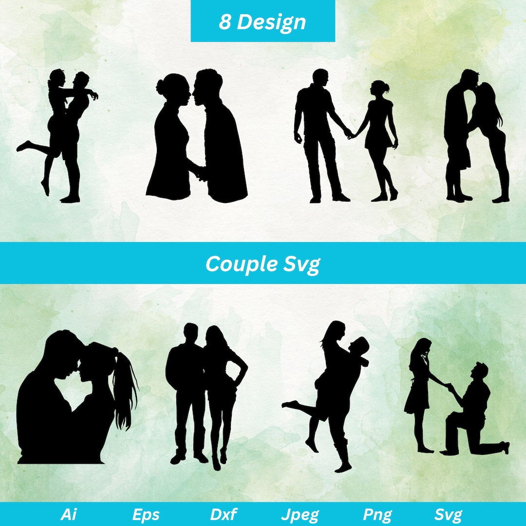 Couple Svg Bundle, Couple Svg, Couple Vector, Couple Cut File, Couple ...