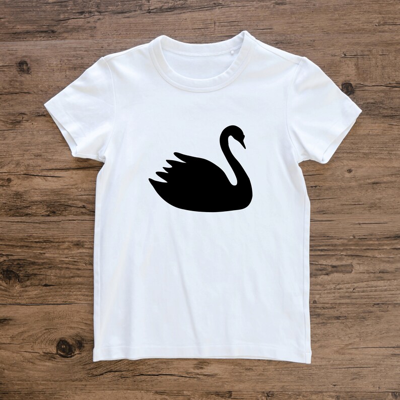 Silueta de cisne SVG: imágenes prediseñadas de animales, gráficos ...