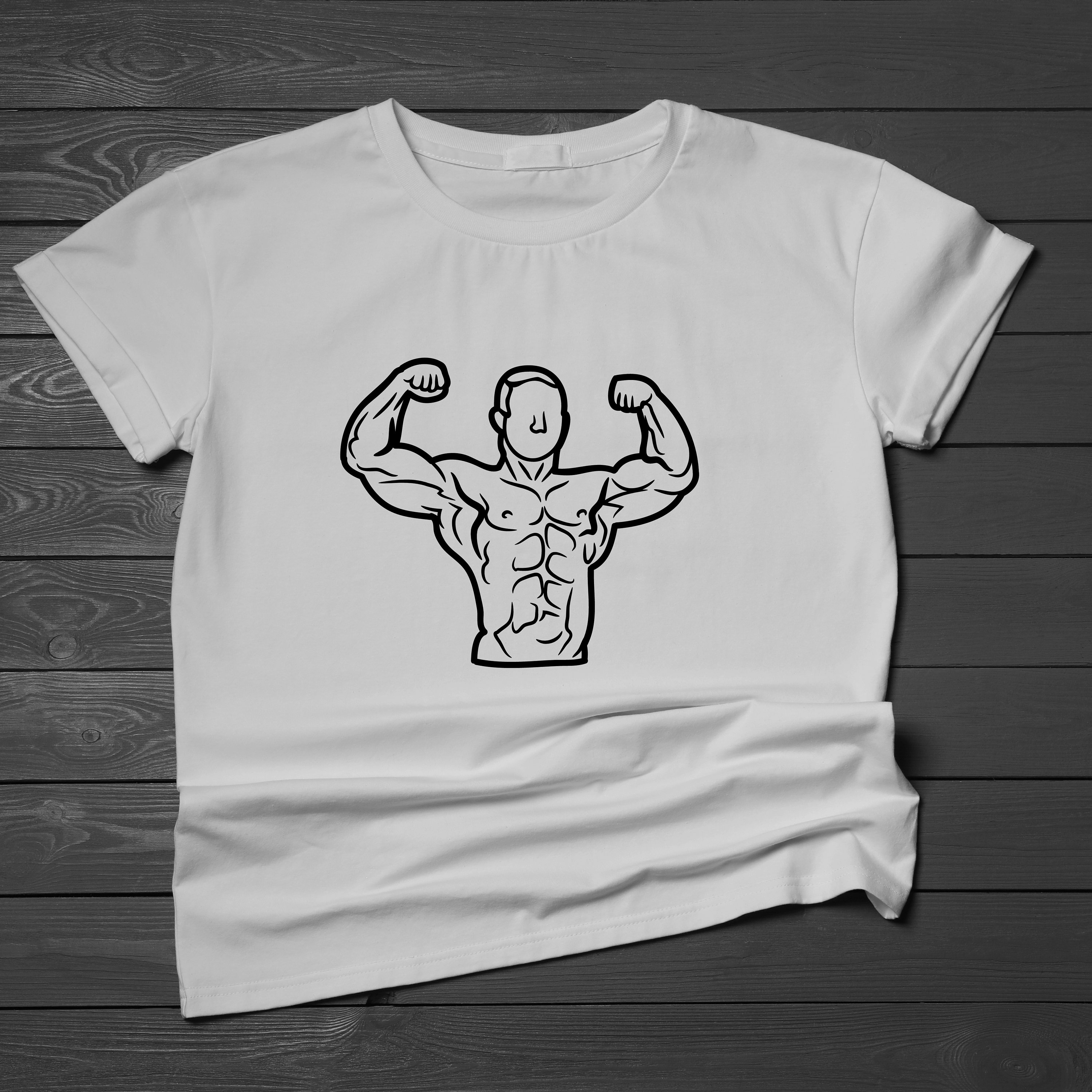 Bodybuilder Svg Bodybuilder Clipart Fitness Svg Muscle Man - Etsy