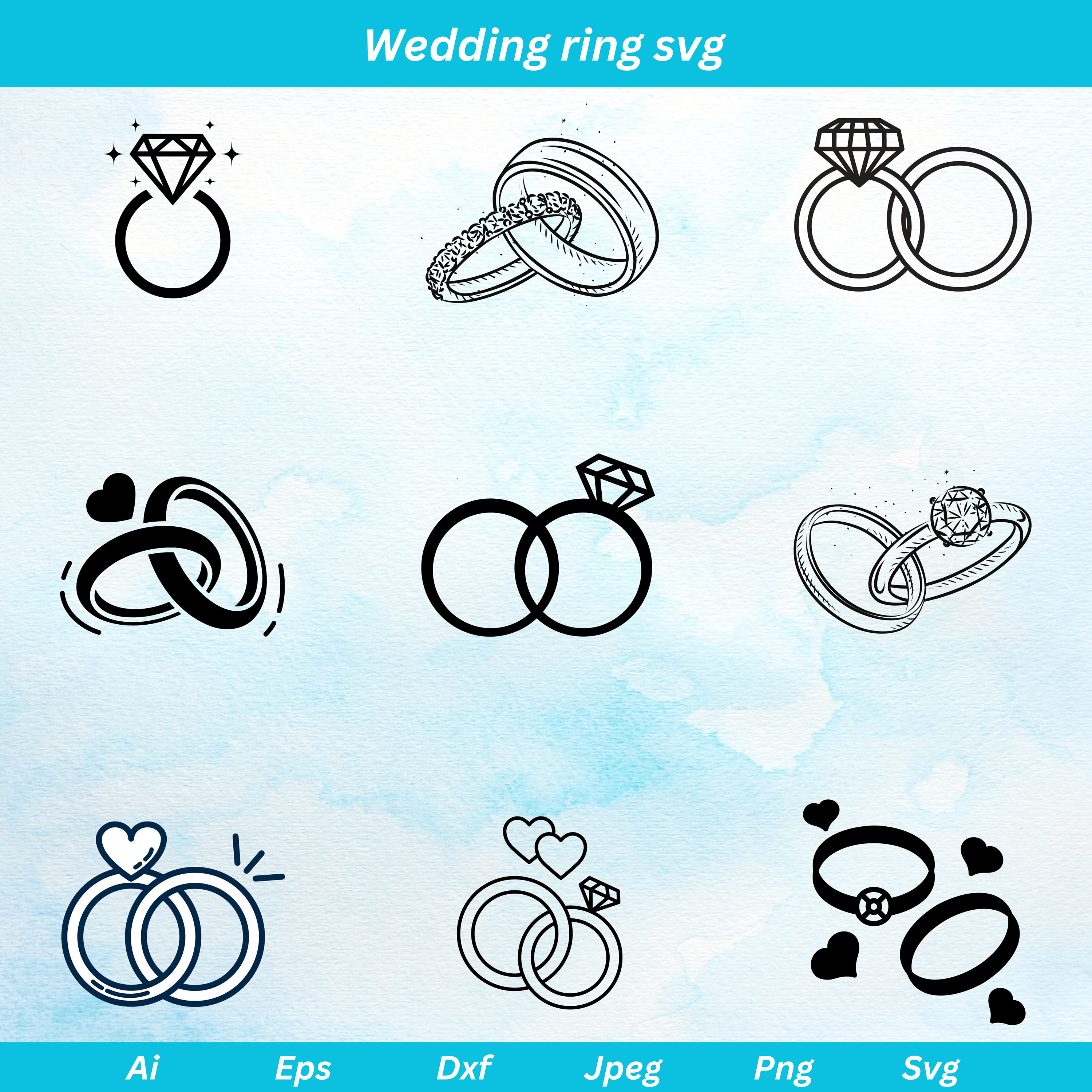 Wedding Ring Svg Wife Ring Marriage Svg Wedding Svg Groom - Etsy
