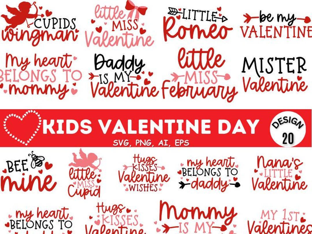 20+ Valentine's Day SVG PNG Mega Bundle, Valentine's Day SVG, Valentine ...