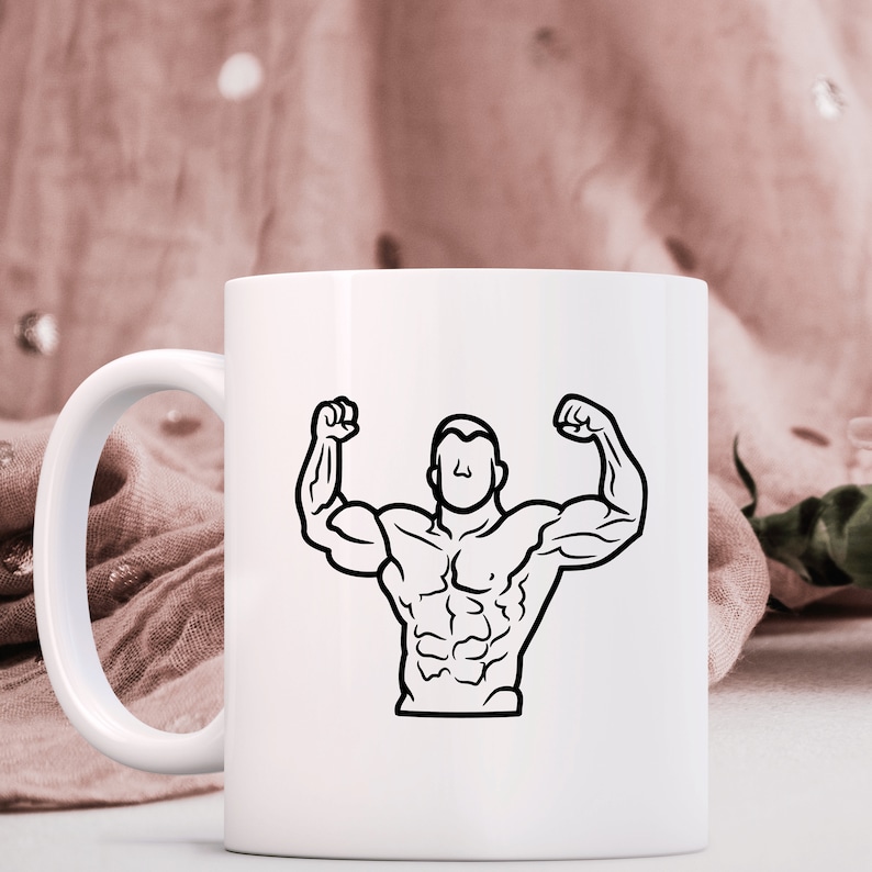 Bodybuilder Svg Bodybuilder Clipart Fitness Svg Muscle Man - Etsy