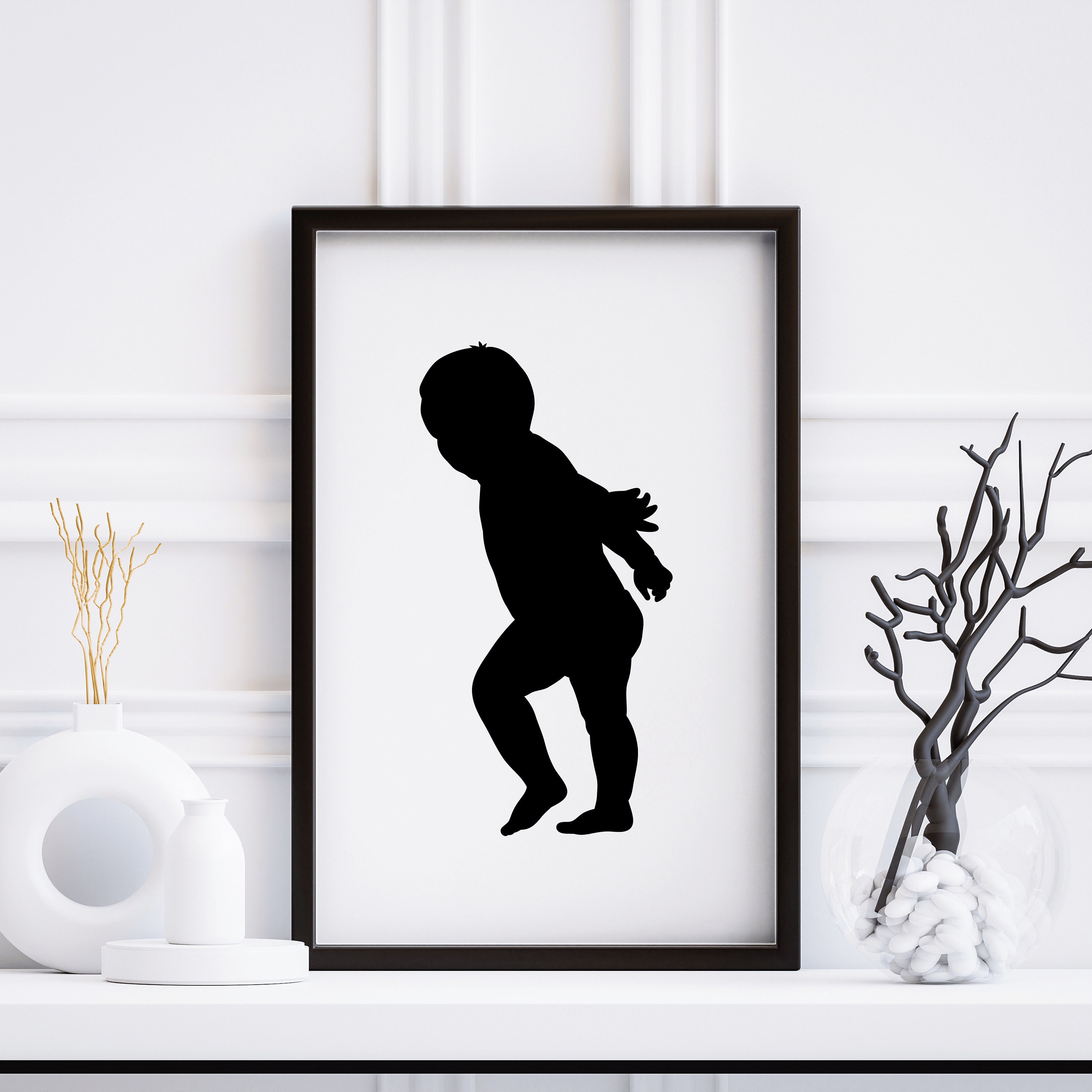 Baby Svg, Baby Svg Bundle, Baby Silhouette, Newborn Baby, Baby Crawling ...
