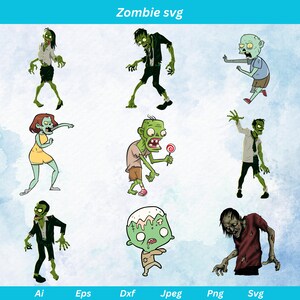 Zombie Svg, Zombie Silhouette, Vampire Svg, Horror Svg, Spooky Svg ...