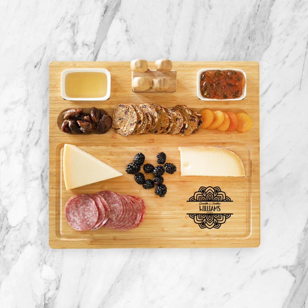 Personalized Charcuterie Board for the Happy Couple - Etsy