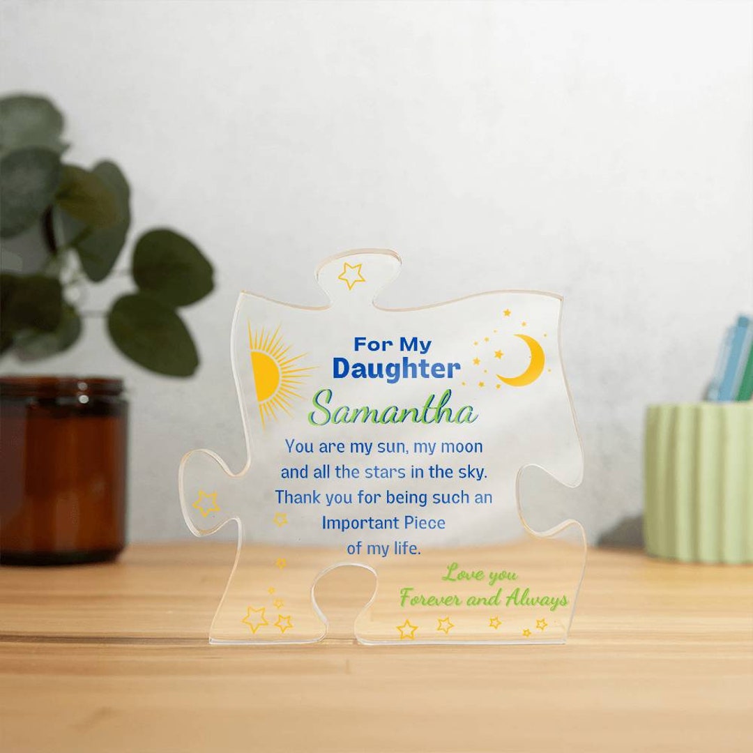 Acrylic Puzzle Piece Sign for Your Special Daughter - Etsy