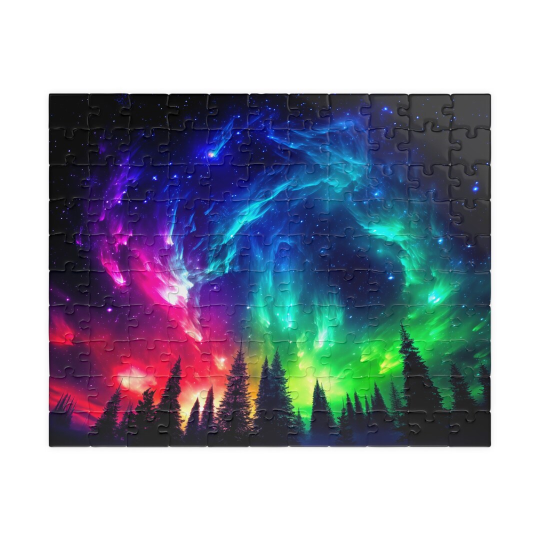Vivid Aurora Borealis Puzzle 1000 Piece Puzzle for Adults Puzzle Gift ...