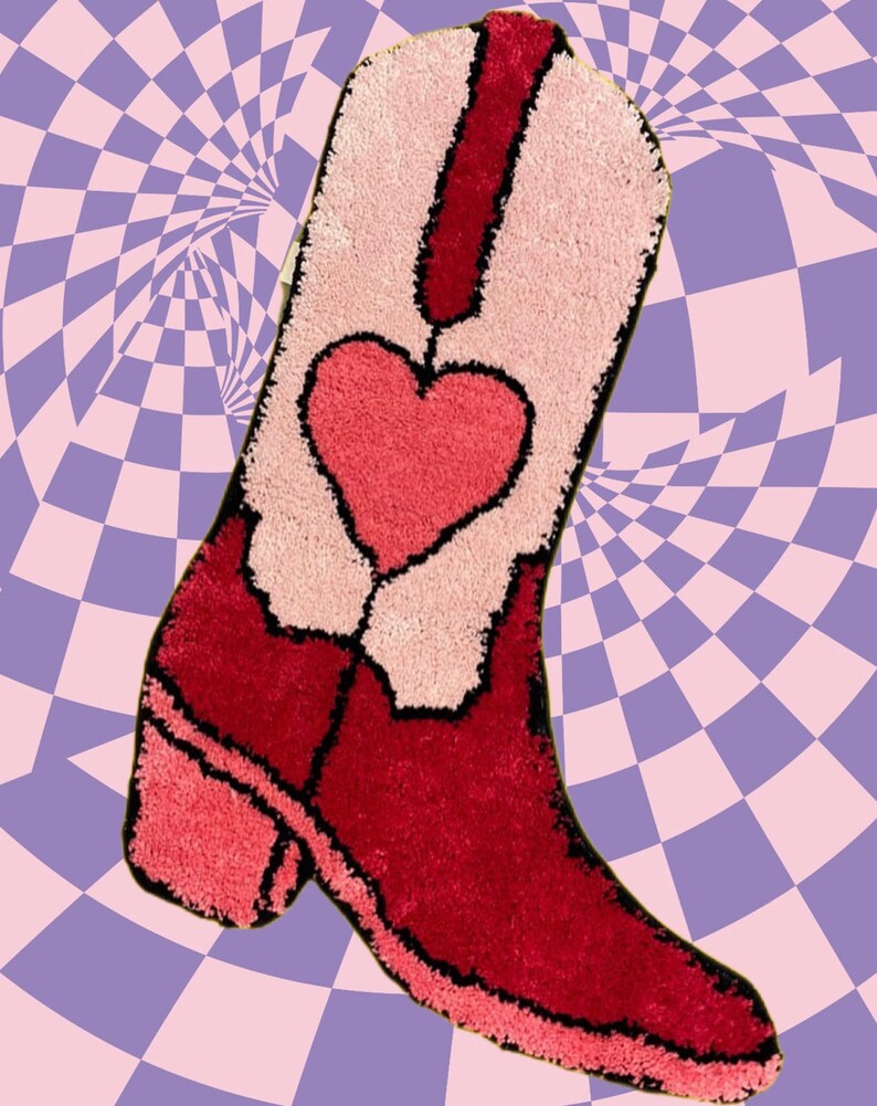 Cowgirl Boot Rug - Etsy