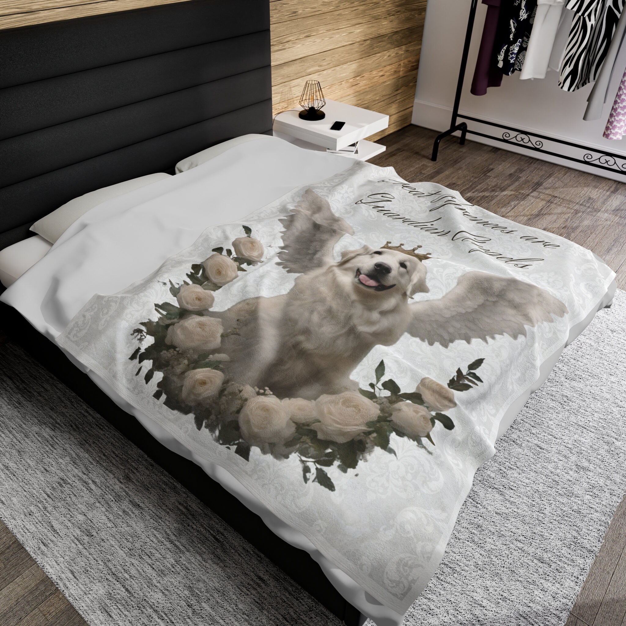 Great Pyrenees Velveteen Plush Blanket I Great Pyrenees Blanket I Great ...