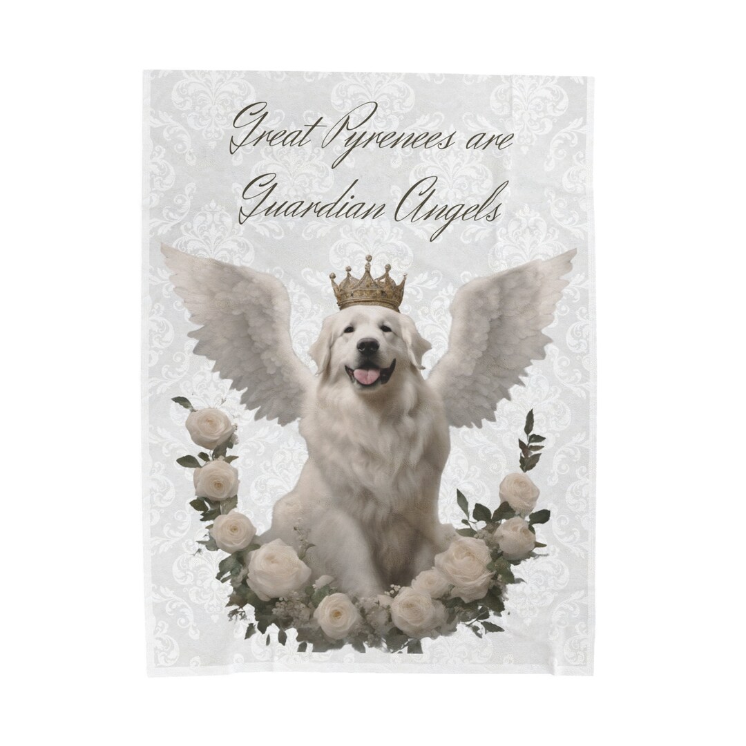 Great Pyrenees Velveteen Plush Blanket I Great Pyrenees Blanket I Great ...
