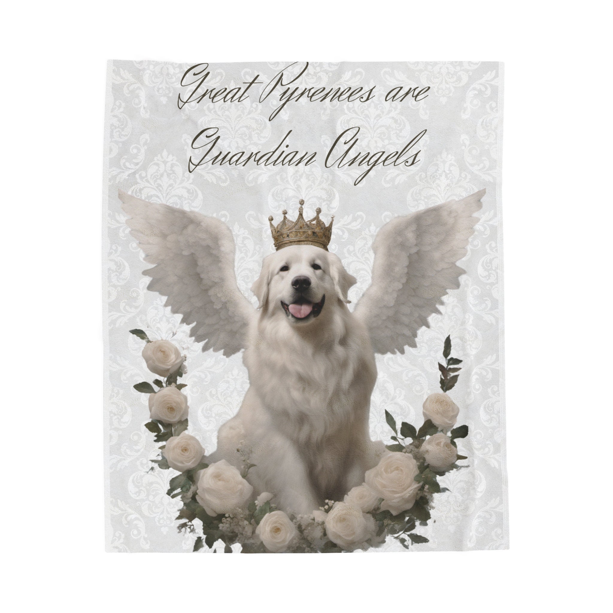 Great Pyrenees Velveteen Plush Blanket I Great Pyrenees Blanket I Great ...