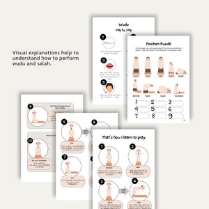 Salah Activity Book Printable, Interactive Salah Learning Activity for ...