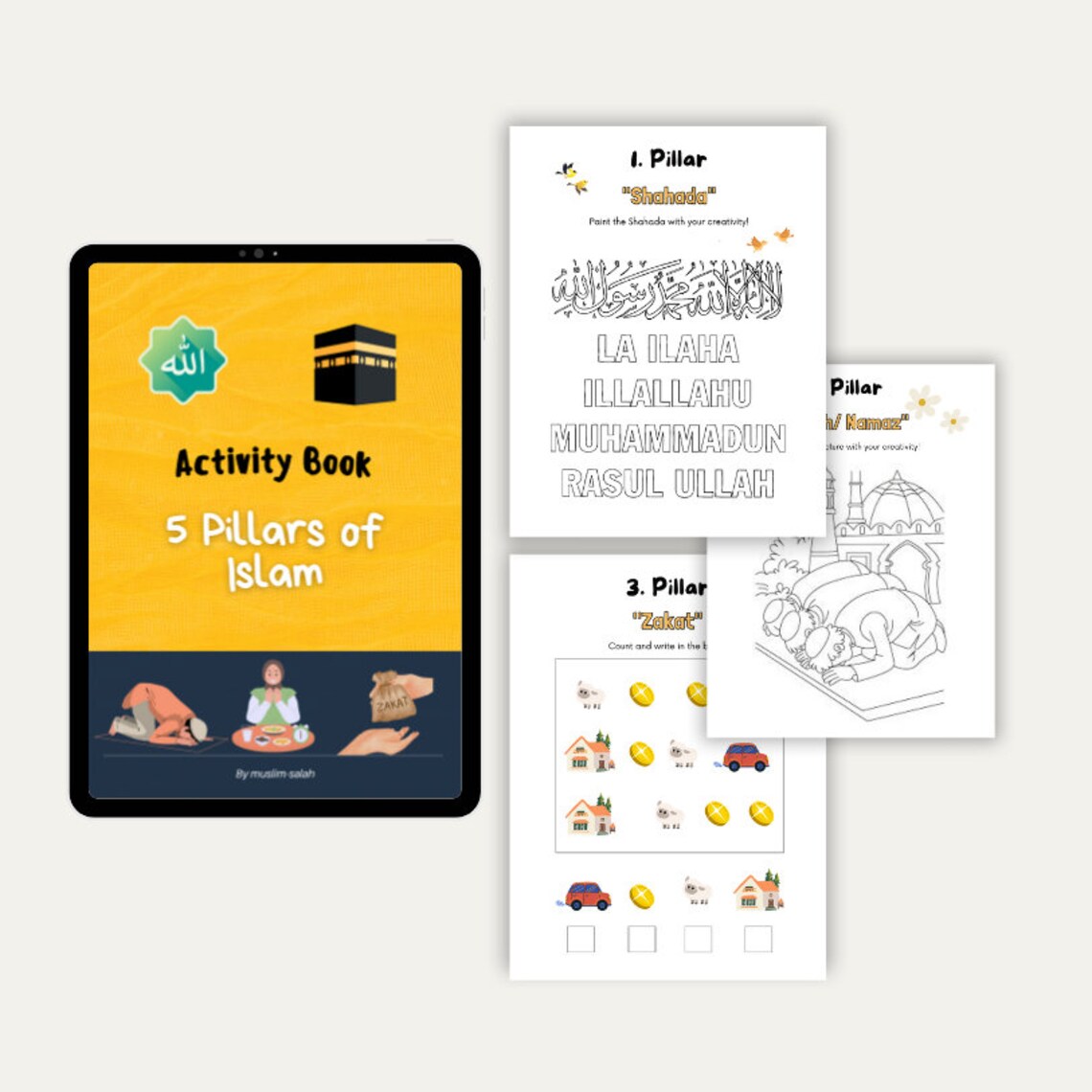 2 Islamic Activity Book Printable, Islamic Activities Printable ...