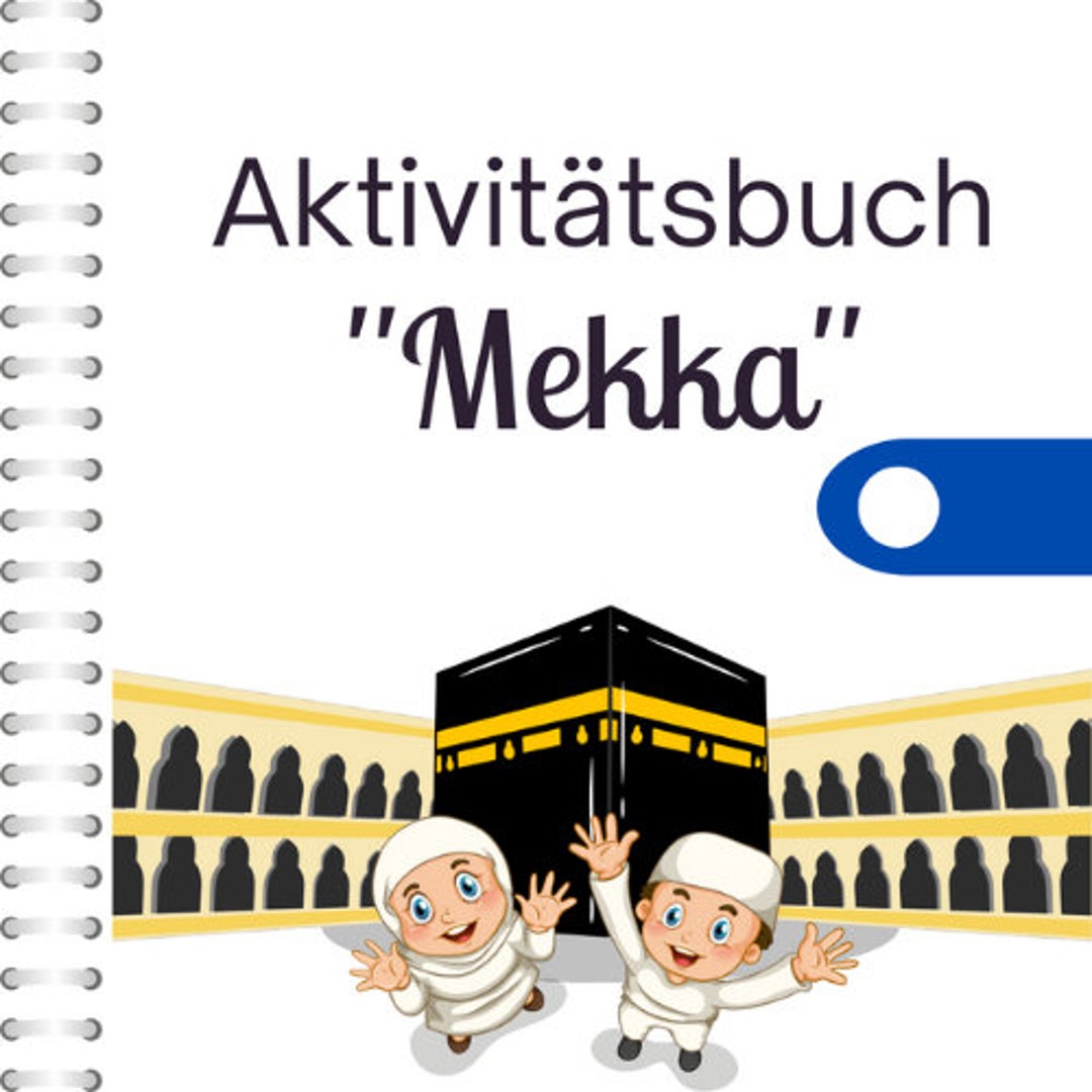 Islamic Activity Workbook Mecca & Kaaba, Islamic Book Kids, Preschool ...