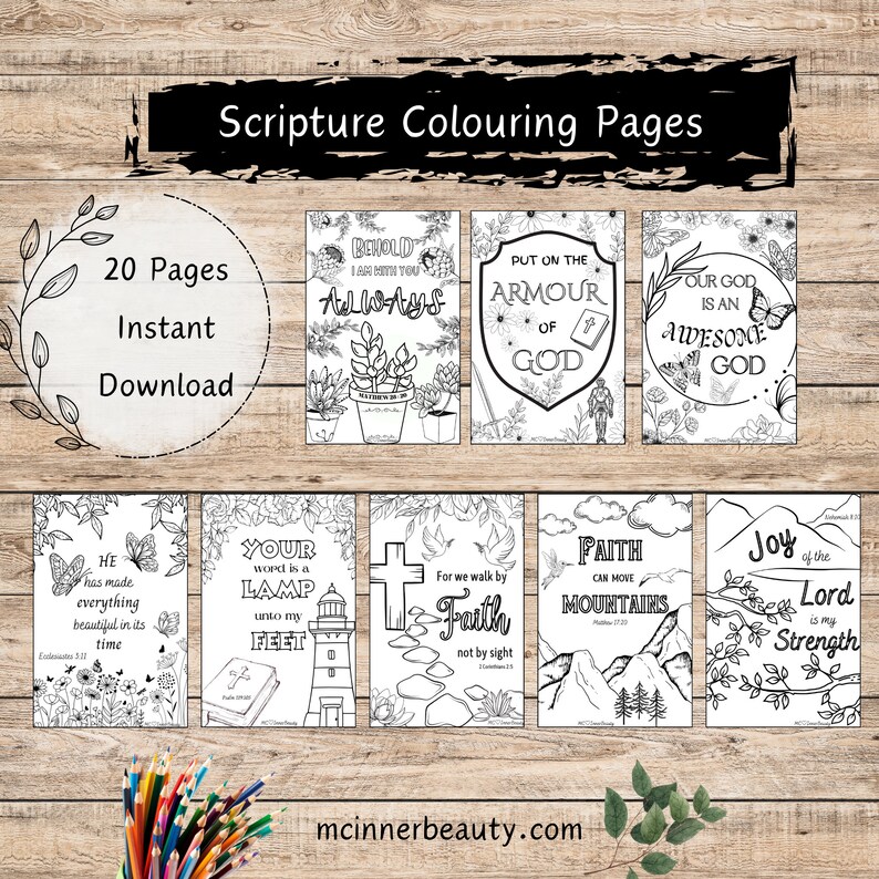 Meditate on His Word Colouring Book, Bible Verse Coloring Book ...