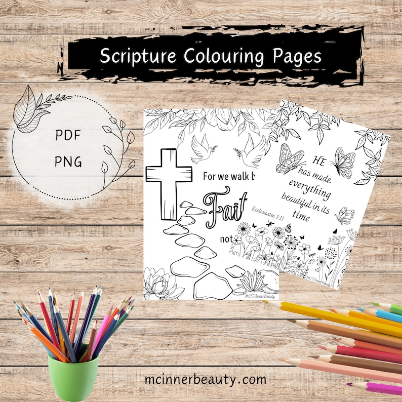 Meditate on His Word Colouring Book, Bible Verse Coloring Book ...