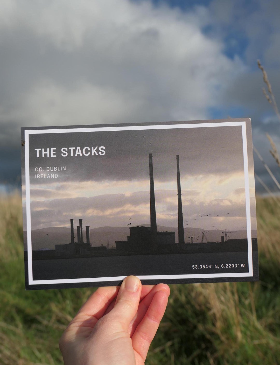 A5 Travel Art Print & Postcard | dublin Stacks, Ireland - Etsy
