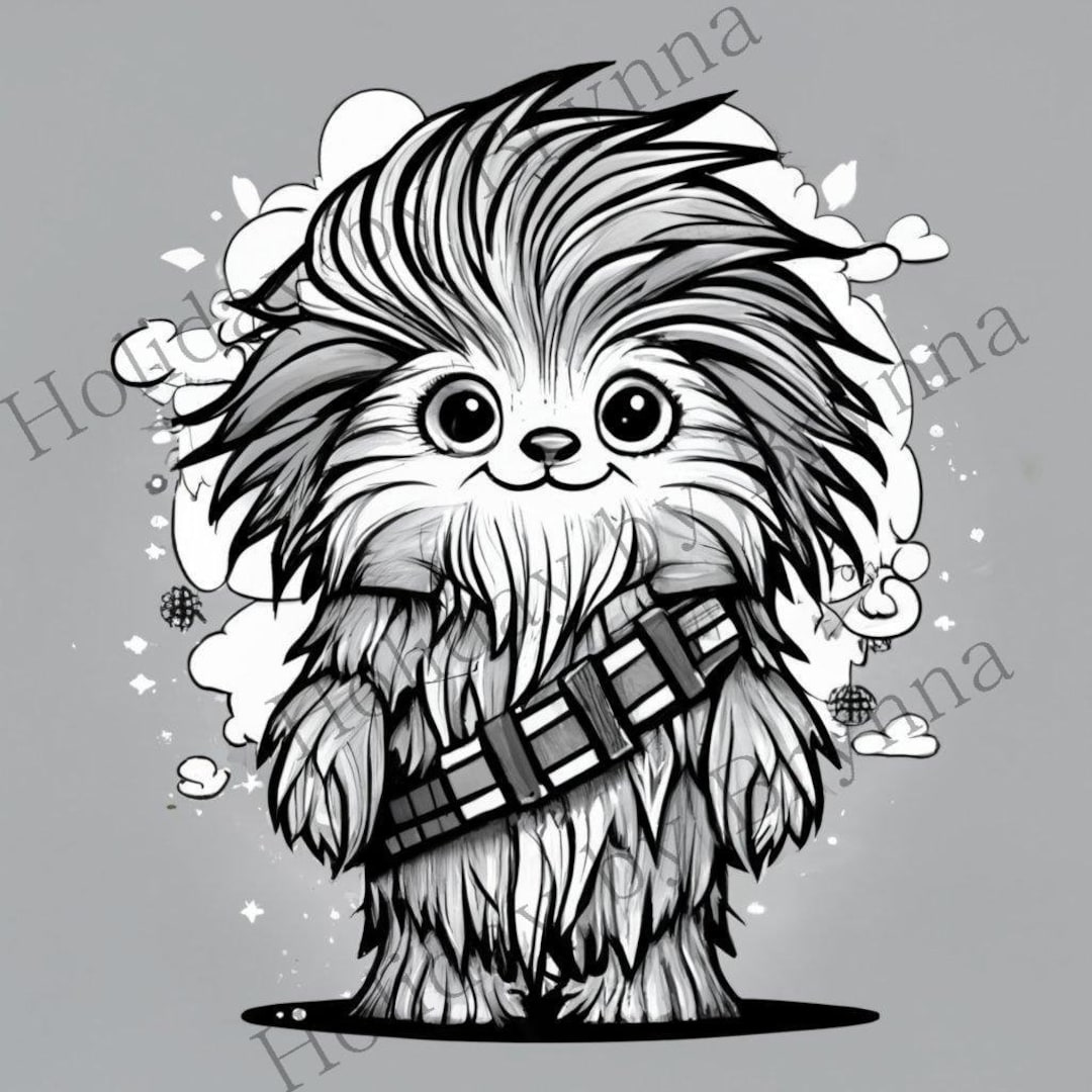 Printable Toddler Chewbacca Coloring Page - Etsy