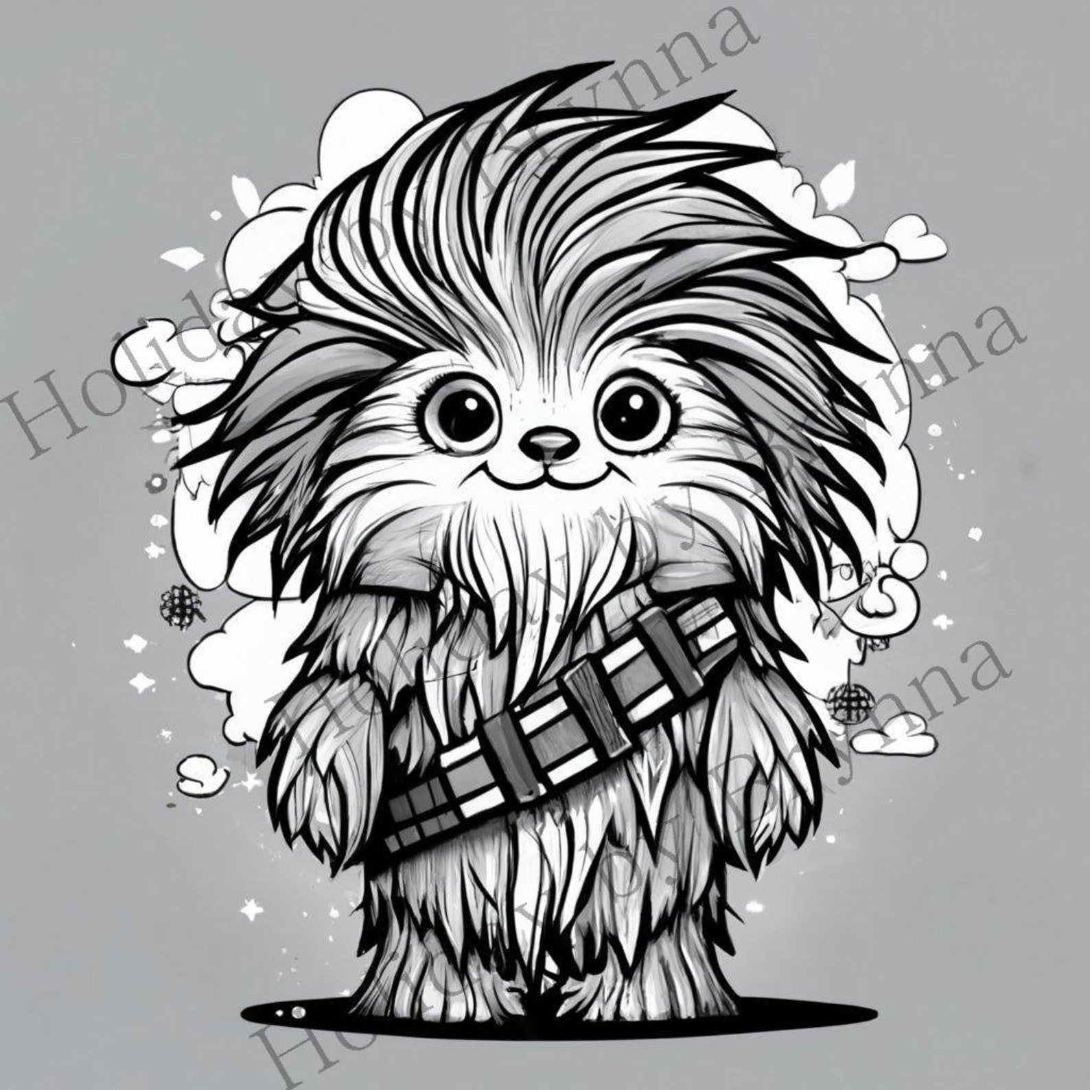 Printable Toddler Chewbacca Coloring Page - Etsy